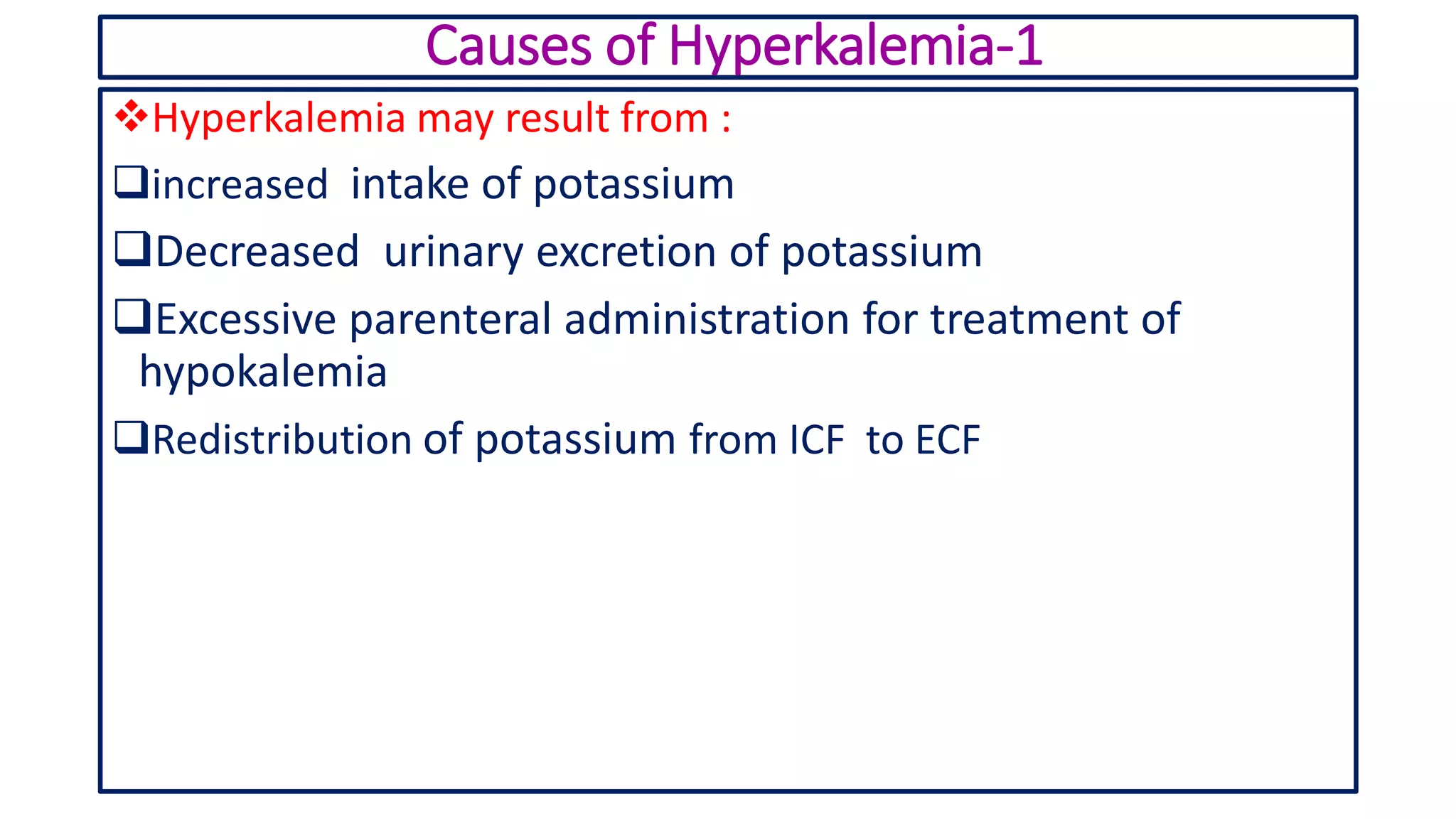 Metabolism of potassium and its clinical significance | PDF