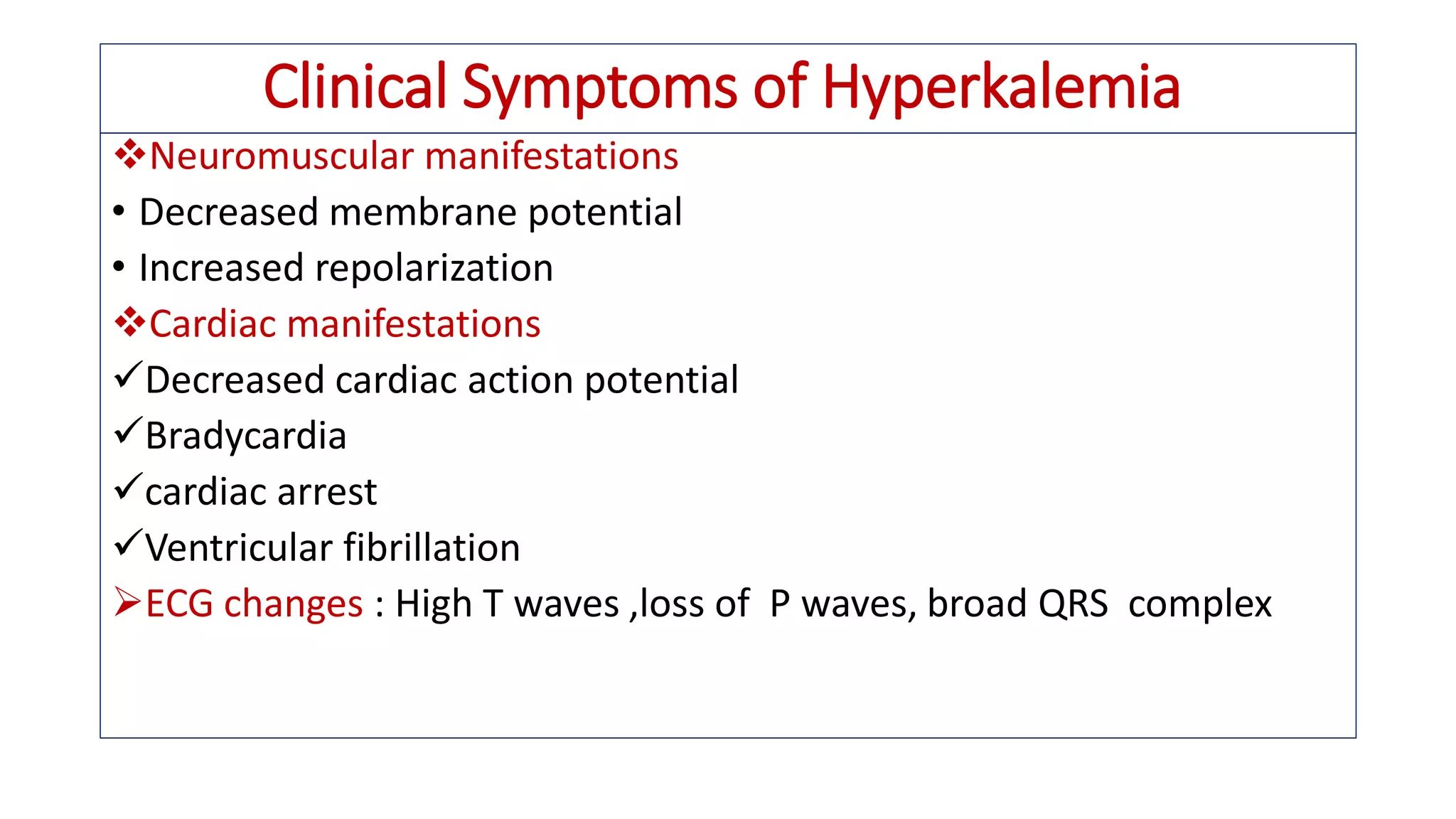Metabolism of potassium and its clinical significance | PDF