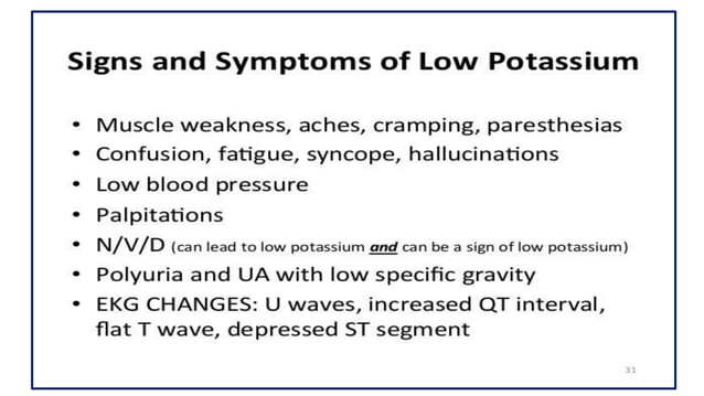 Metabolism of potassium and its clinical significance | PPT