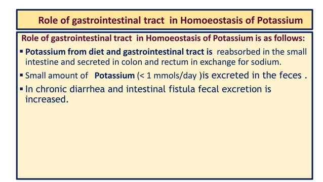 Metabolism of potassium and its clinical significance | PDF | Digestive ...