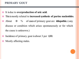 metabolism of purines and Gout.pptx