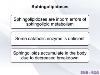Metabolism of sphingolipids | PPTX