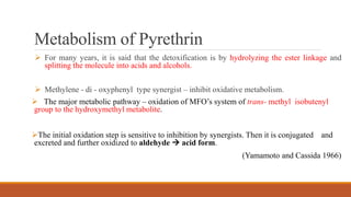 Metabolism of synthetic pyrethroids | PPTX