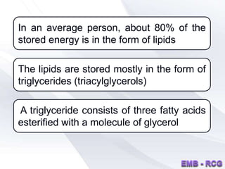 Metabolism of triglycerides | PPTX