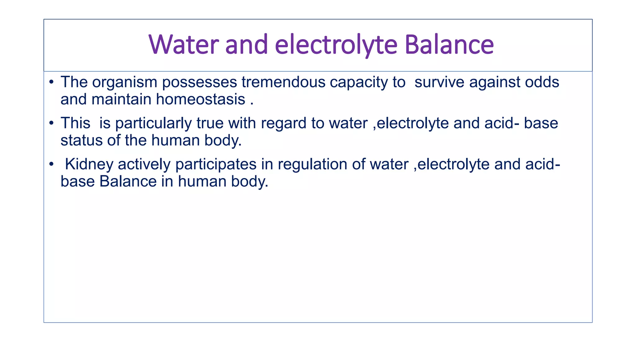 Metabolism of water and its clinical significance | PDF