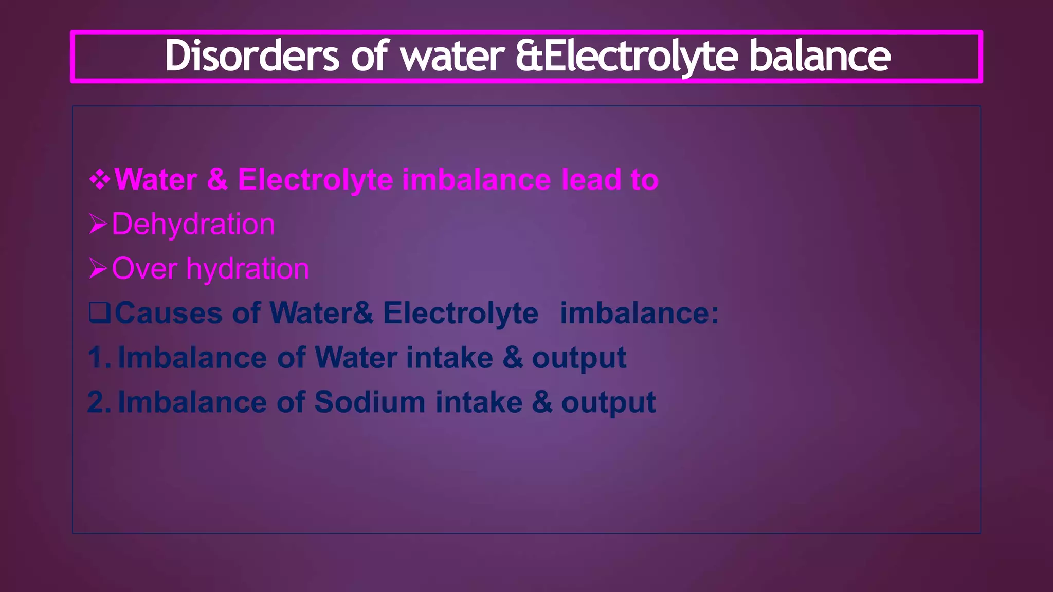 Metabolism of water and its clinical significance | PPTX