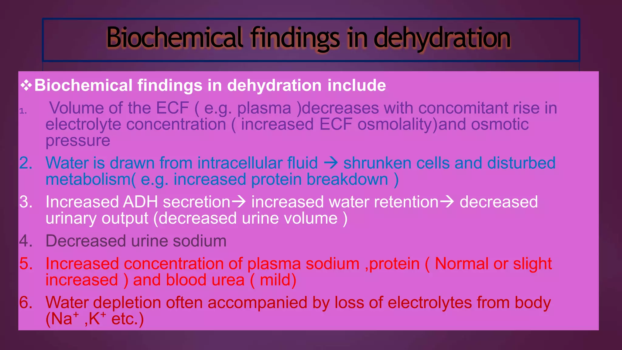 Metabolism of water and its clinical significance | PPTX