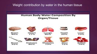 Metabolism of water and its clinical significance | PPTX