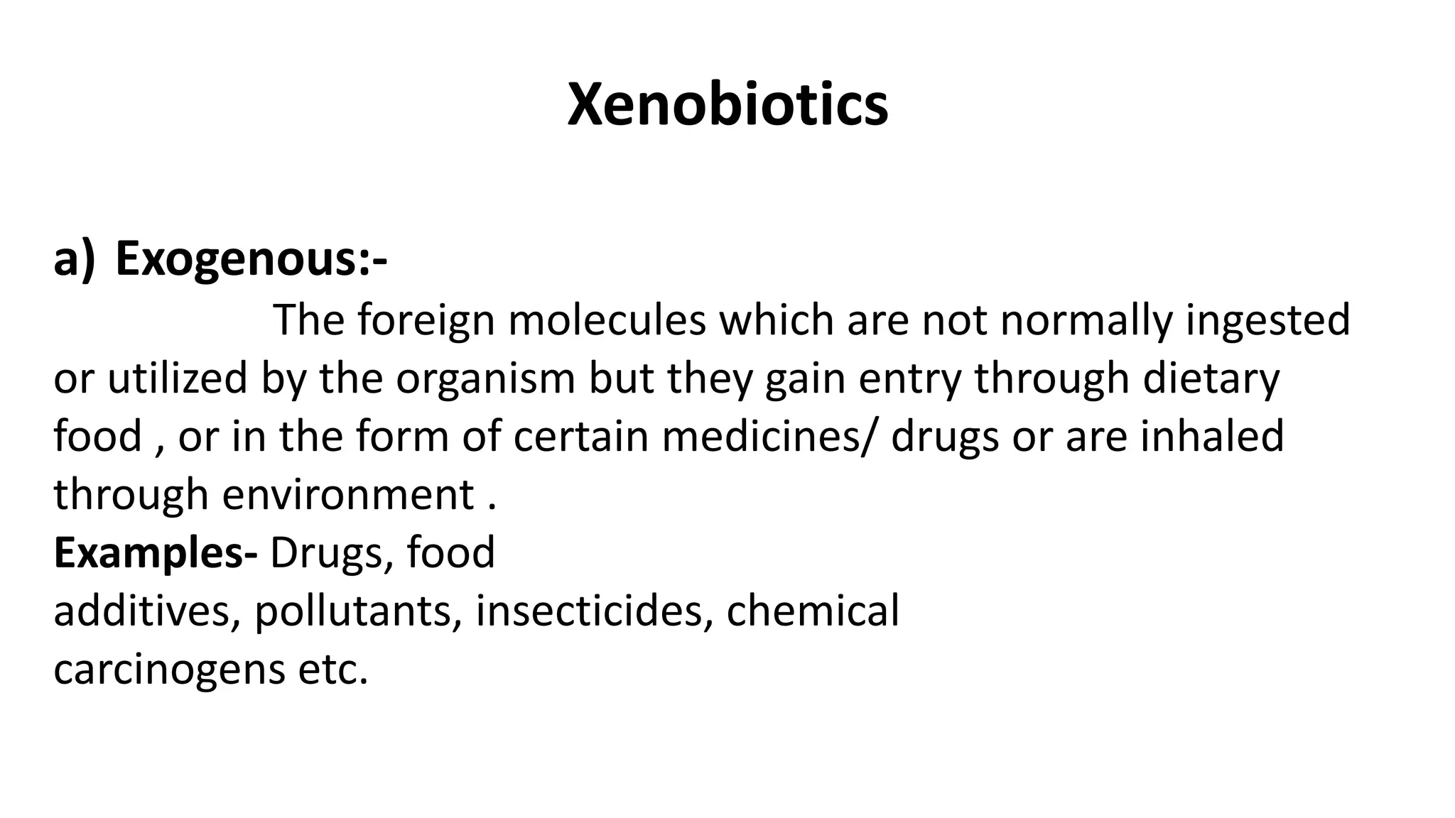 Metabolism of xenobiotics | PPTX