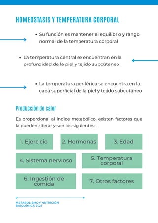 Metabolismo y nutrición | PDF