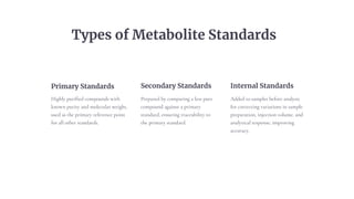 Metabolite Standards: A Foundation for Accurate Analysis | PDF