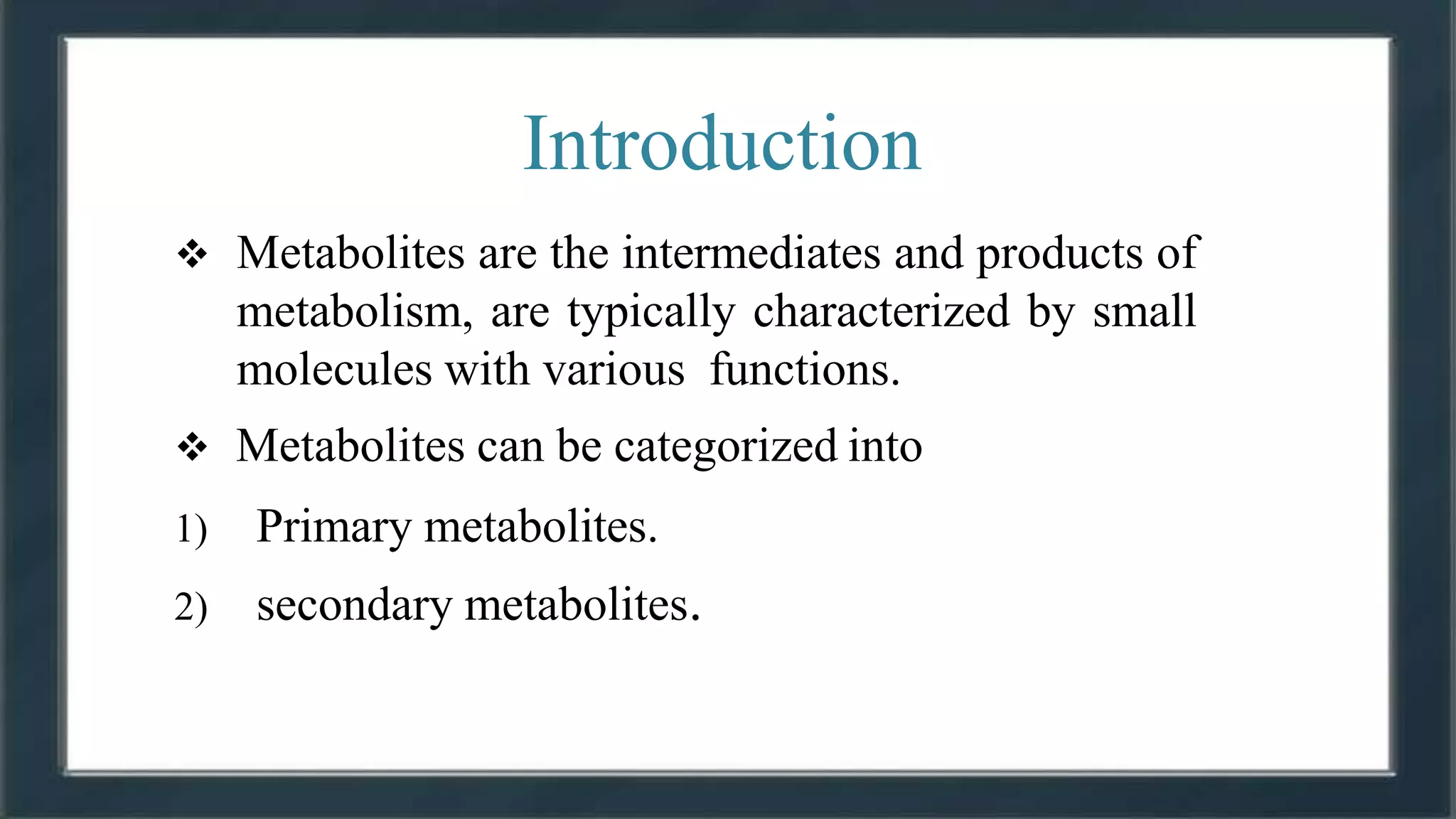 METABOLITES.pptx