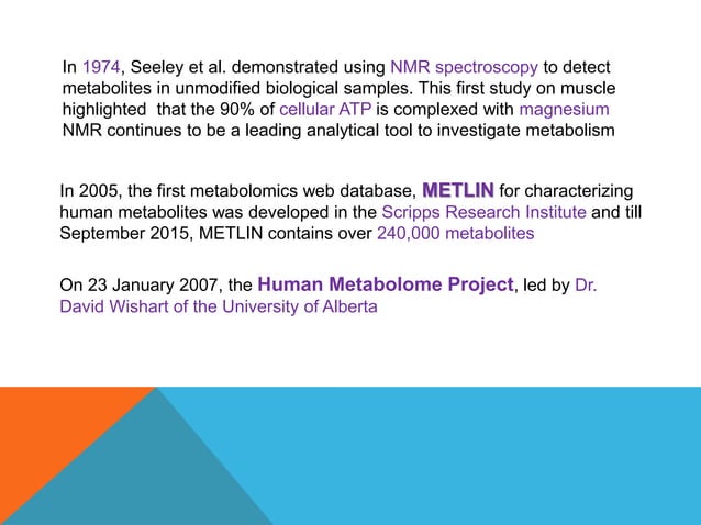 Metabolomics | PPT