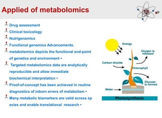 Metabolomics | PPTX