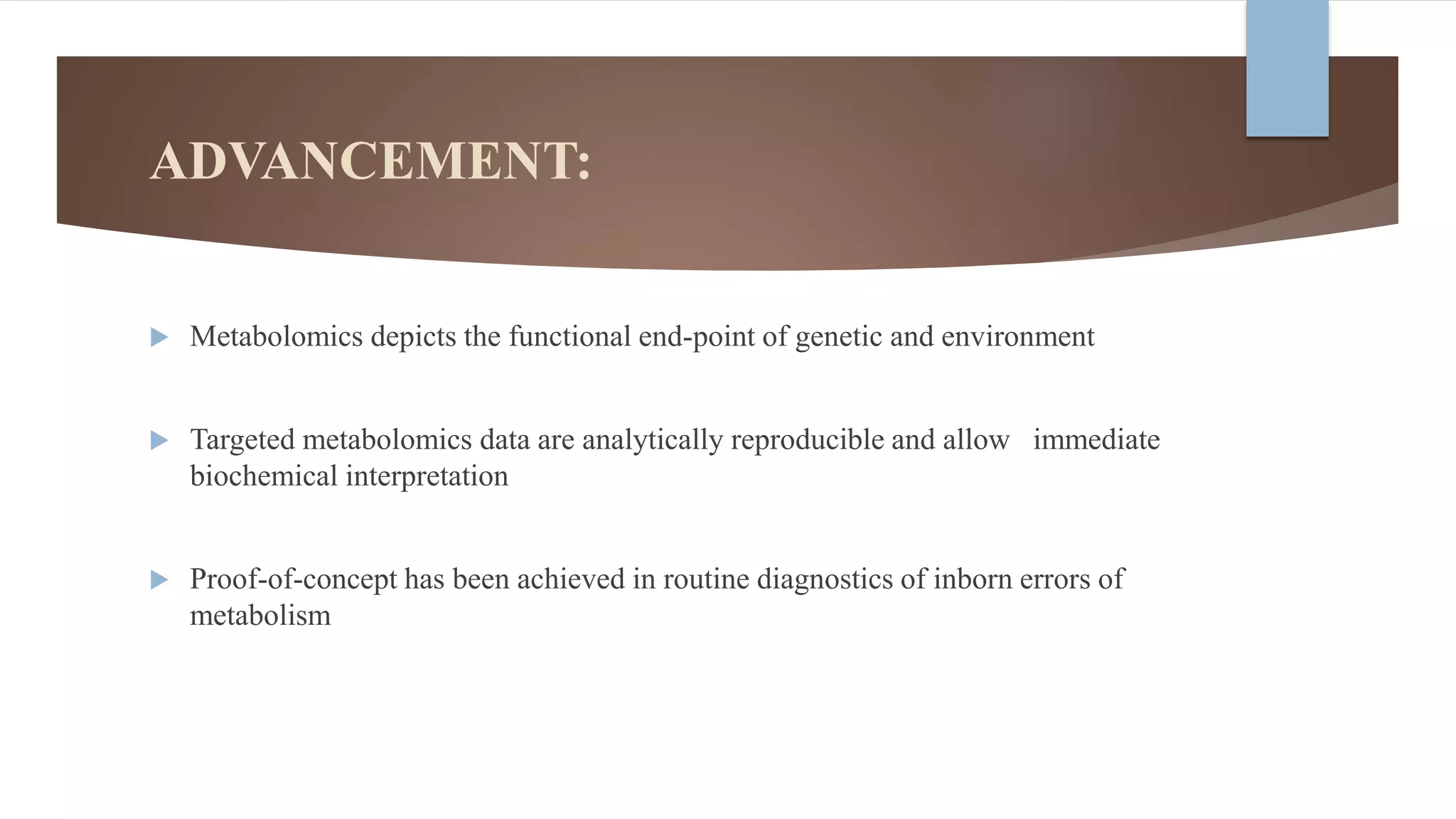Metabolomics | PPTX