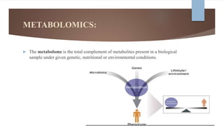 Metabolomics | PPTX