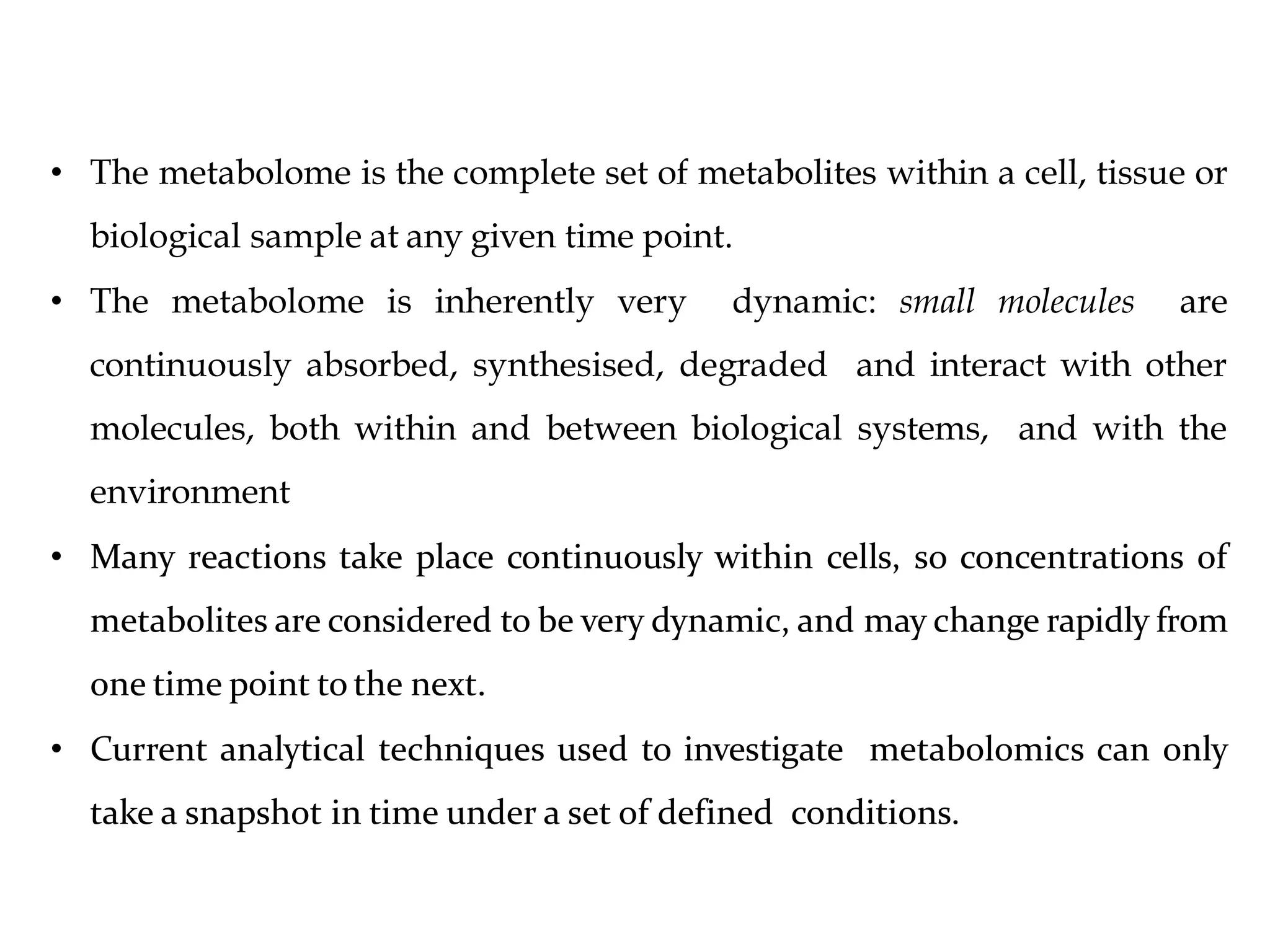 Metabolomics | PDF