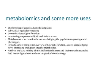 Metabolomics | PDF