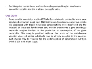 Metabolomics | POT