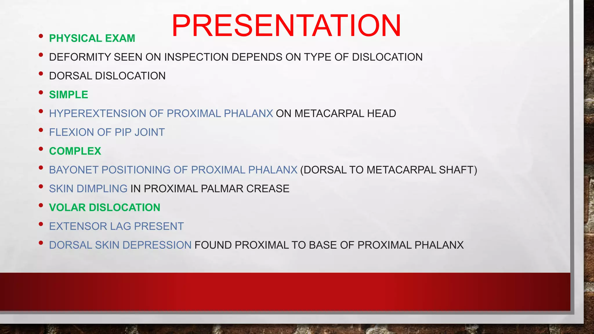 Metacarpo-phalyngeal joint dislocation.pptx