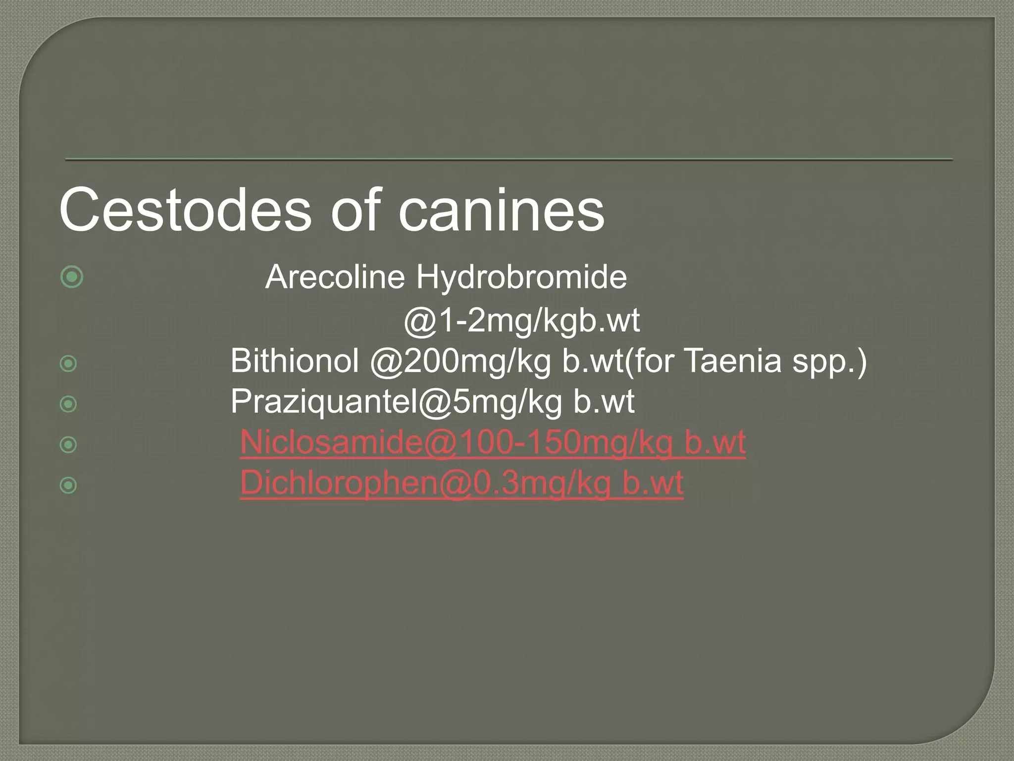 Metacestodal infection | PPTX