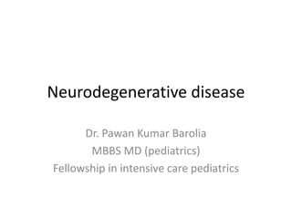 Metachromatic leukodystrophy (mld) | PPTX