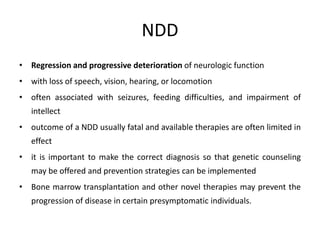 Metachromatic leukodystrophy (mld) | PPTX