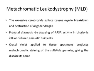 Metachromatic leukodystrophy (mld) | PPT