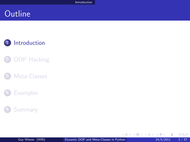 Meta-Classes in Python | PPT