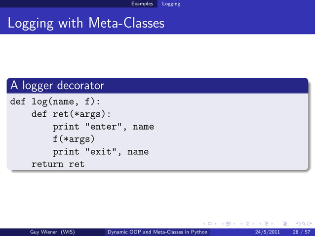 Meta-Classes in Python | PPT