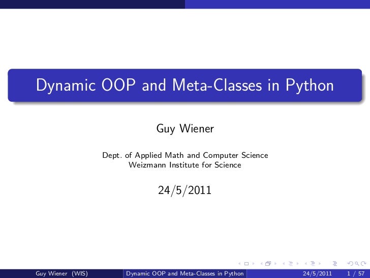 Meta Classes In Python