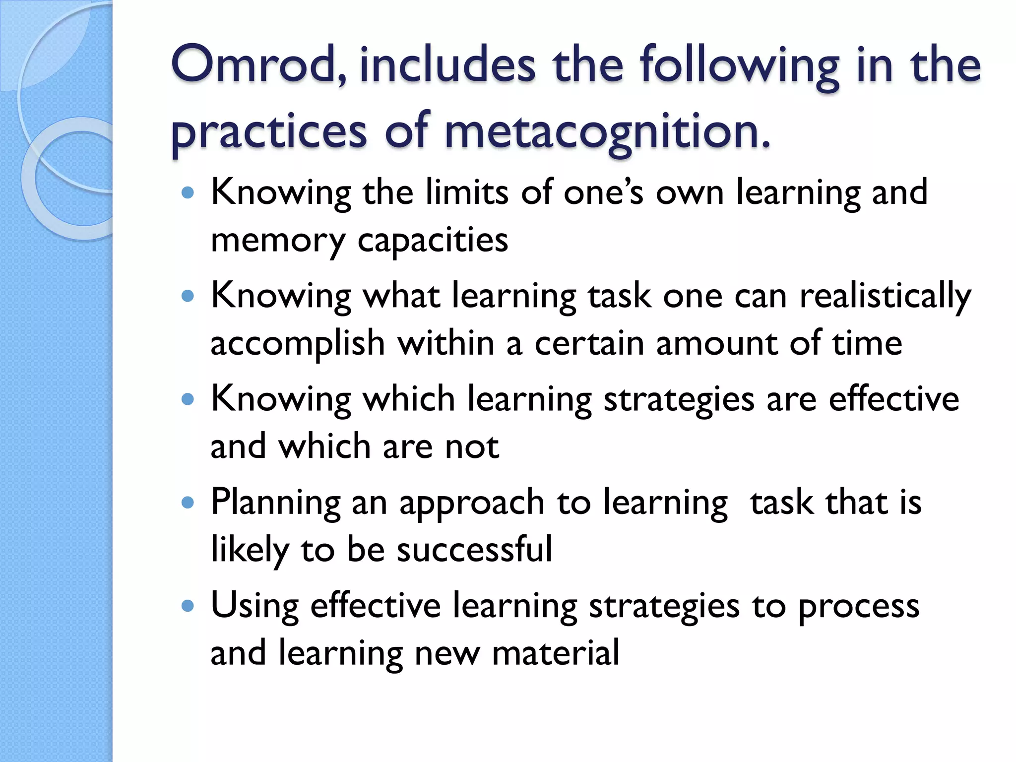 Metacognition | PPTX