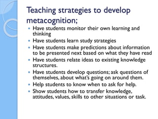 Metacognition | PPTX