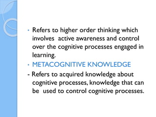 Metacognition | PPTX
