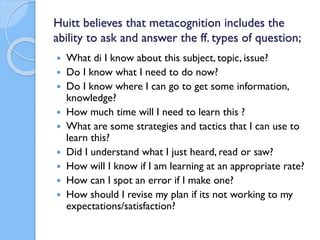 Metacognition | PPTX