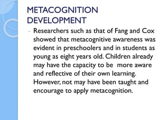 Metacognition | PPTX