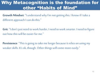 Metacognition: What is it? Why is it crucial for success? | PDF