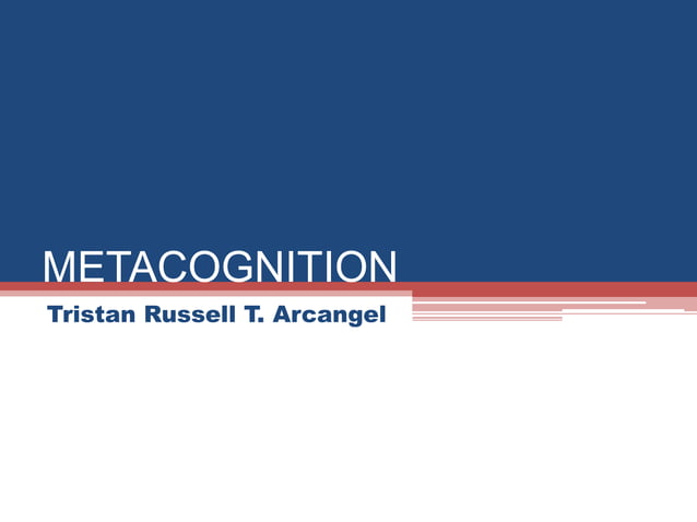 Metacognition | PPT