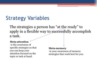 Metacognition | PPTX