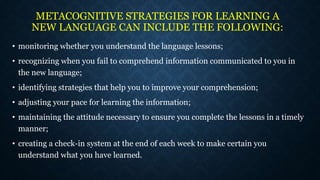 Metacognition | PPTX