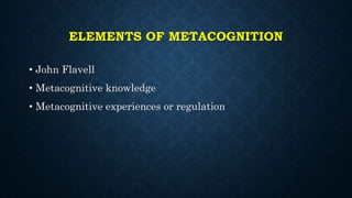 Metacognition | PPTX
