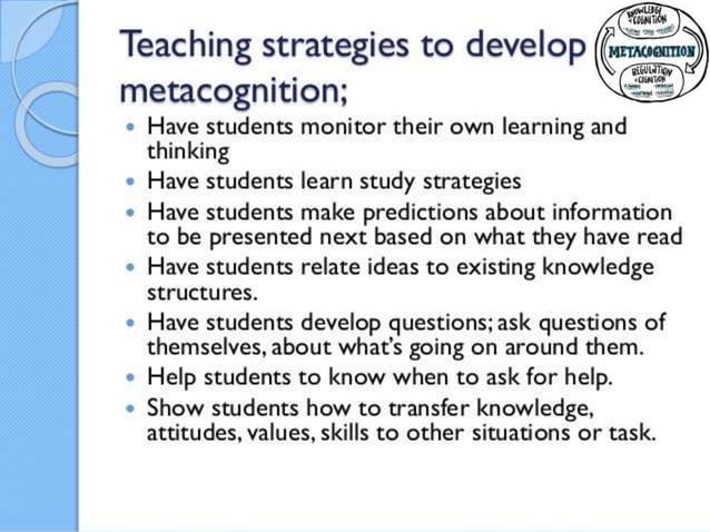 Metacognition - Definition, Components of Metacognition, Metacognitive ...