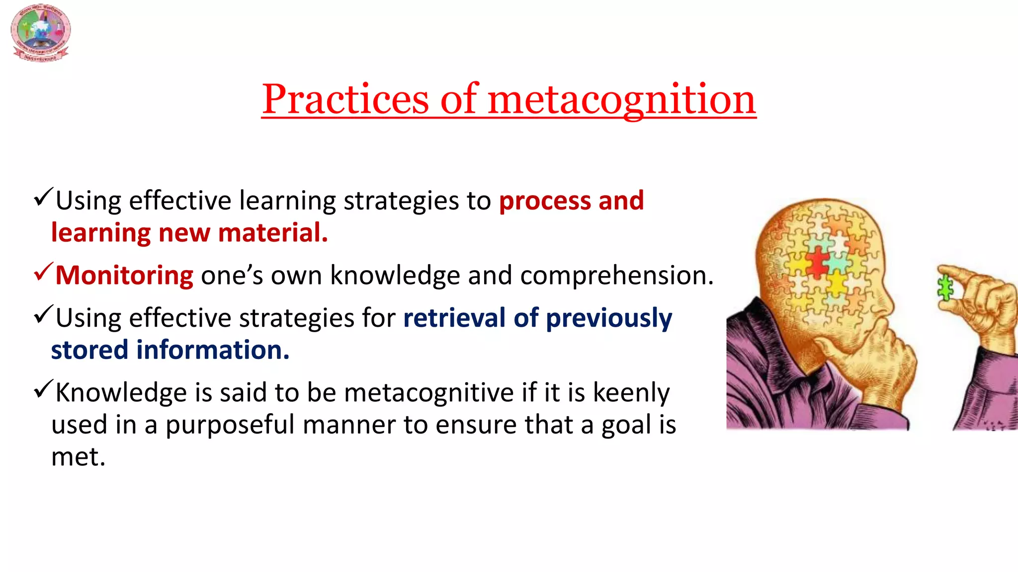 Metacognition | PPTX