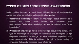 Metacognition part 2 | PPTX | Education