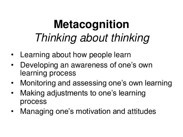 metacognition slides