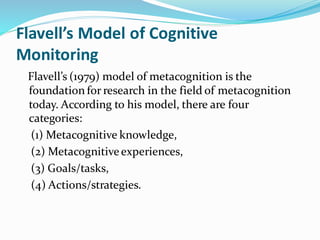 Metacognition and its Implications on Pedagogy | PDF