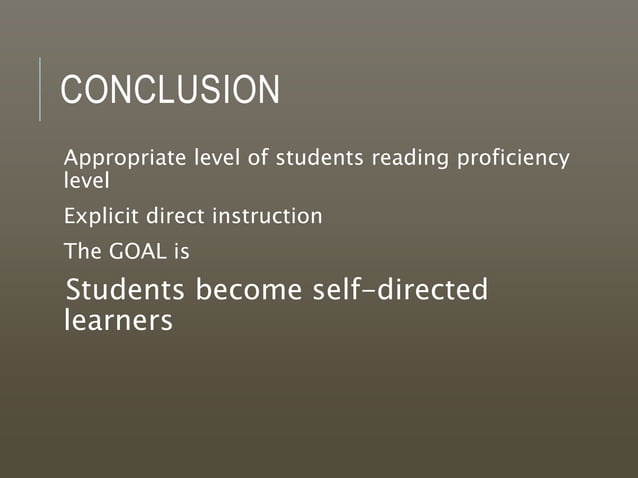 Metacognition and reading comprehension | PPTX