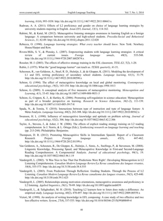 Metacognition and second or foreign language learning | PDF | Educational Assessment | Education