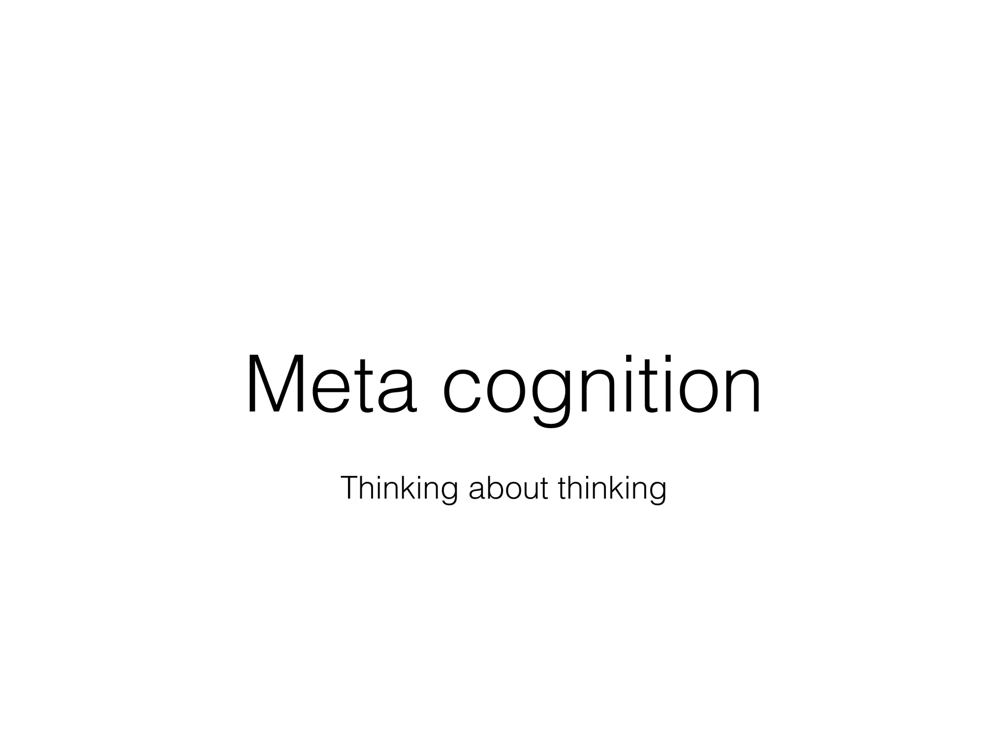 Meta cognition for essay writing | KEY