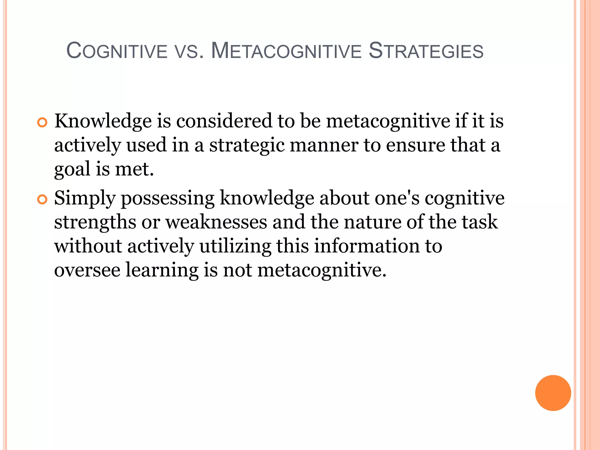 Metacognition | PPTX